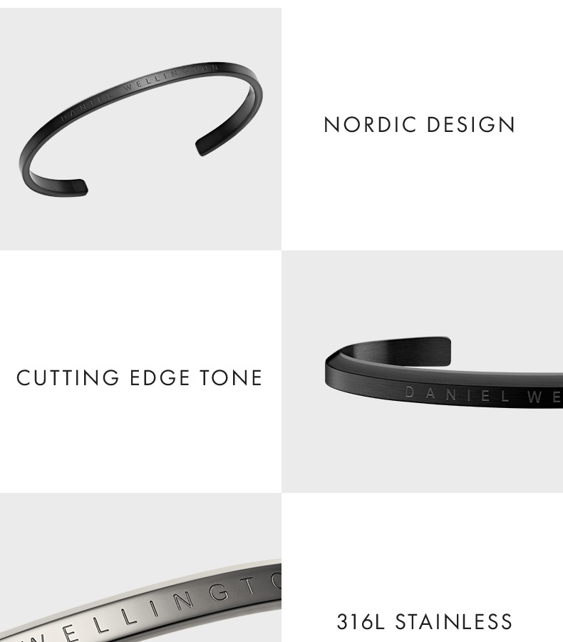 Daniel Wellington Classic Bracelet Black / Grey - Unisex Bracelet for ...