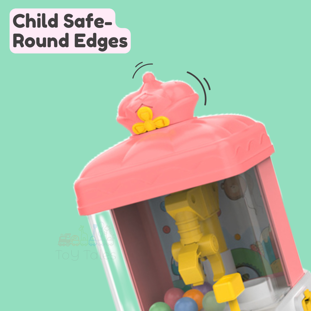 CROWN MINI CLAW MACHINE 🍭 Ball Catcher Toy Ball Machine Candy Grabber ...