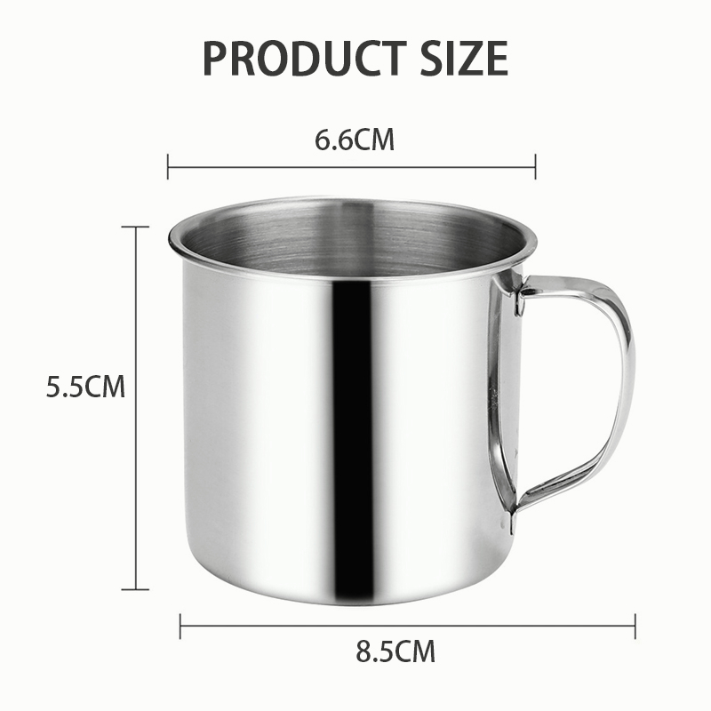 150ML Portable Stainless Steel Cup Mug Camping Outdoor Travel Stainless ...
