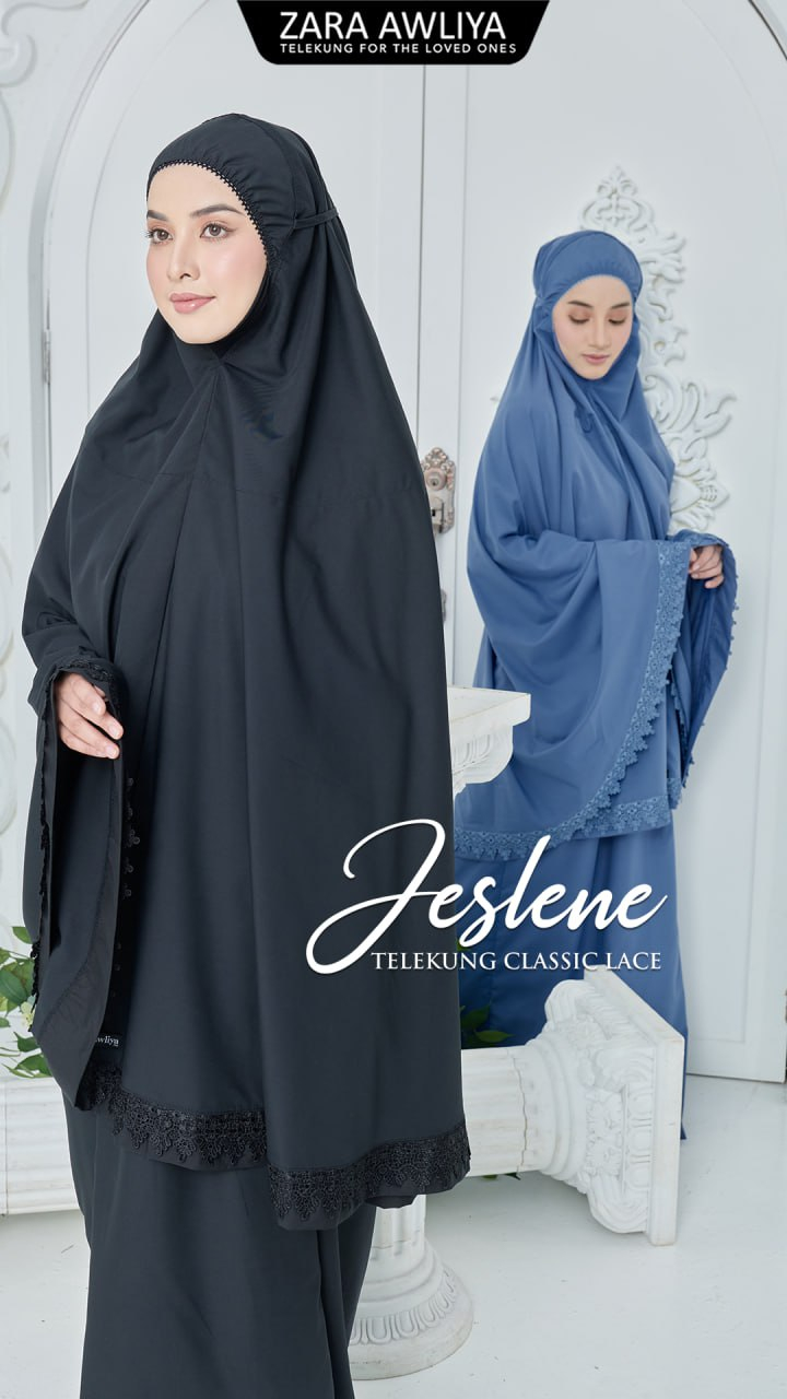 Telekung Jeslene Zara Awliya Material Sejuk untuk Travel, Hadiah ...