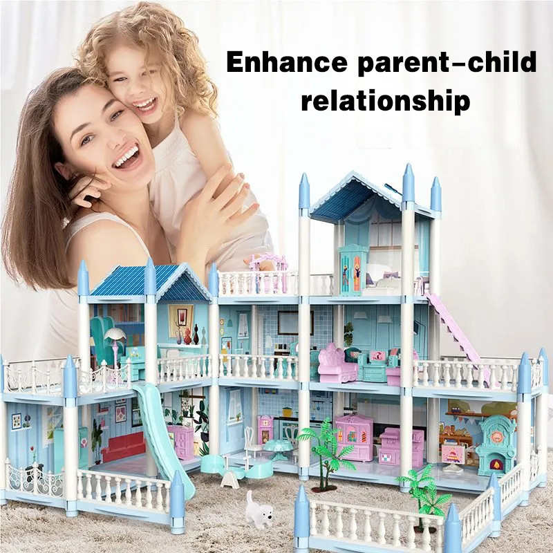 DIY Doll House Model Toy pretend Play Princess Dream Castle Gift Toys ...