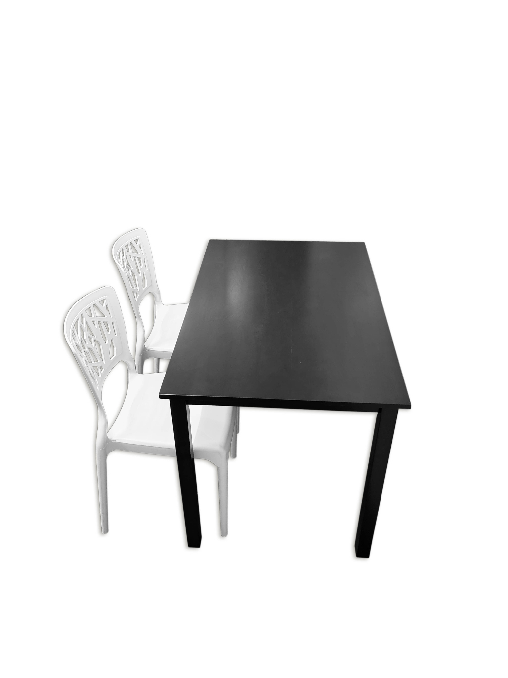 EE HOME Dining Table Combo Set With Chair Full Solid Wood Eames Chair ...