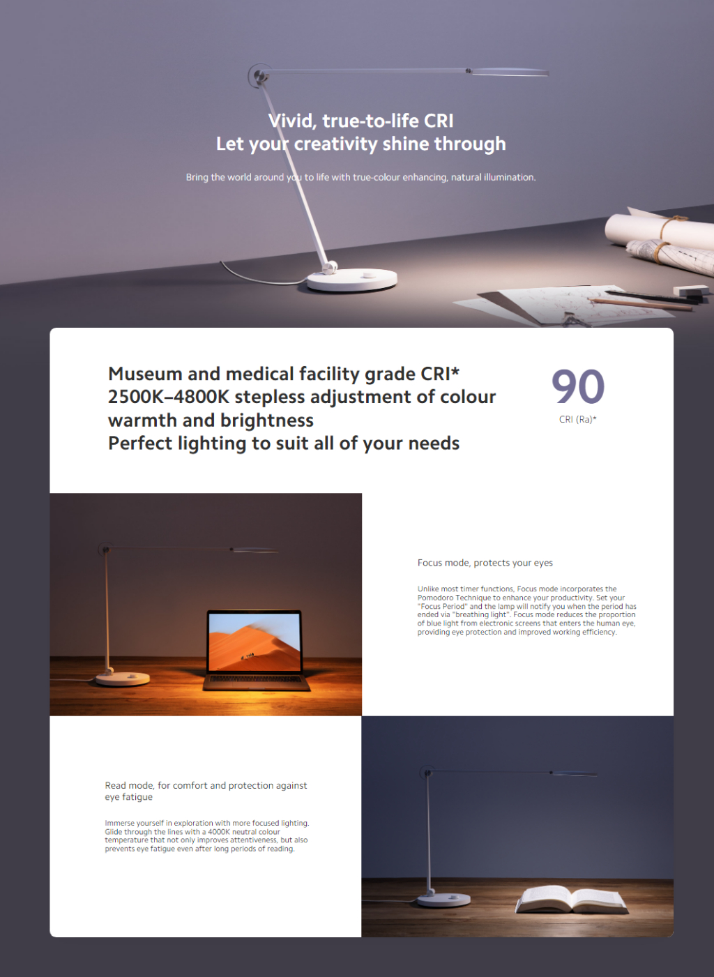 (Global English) Xiaomi Mi Smart LED Desk Lamp Pro / Smart Desk Lamp ...