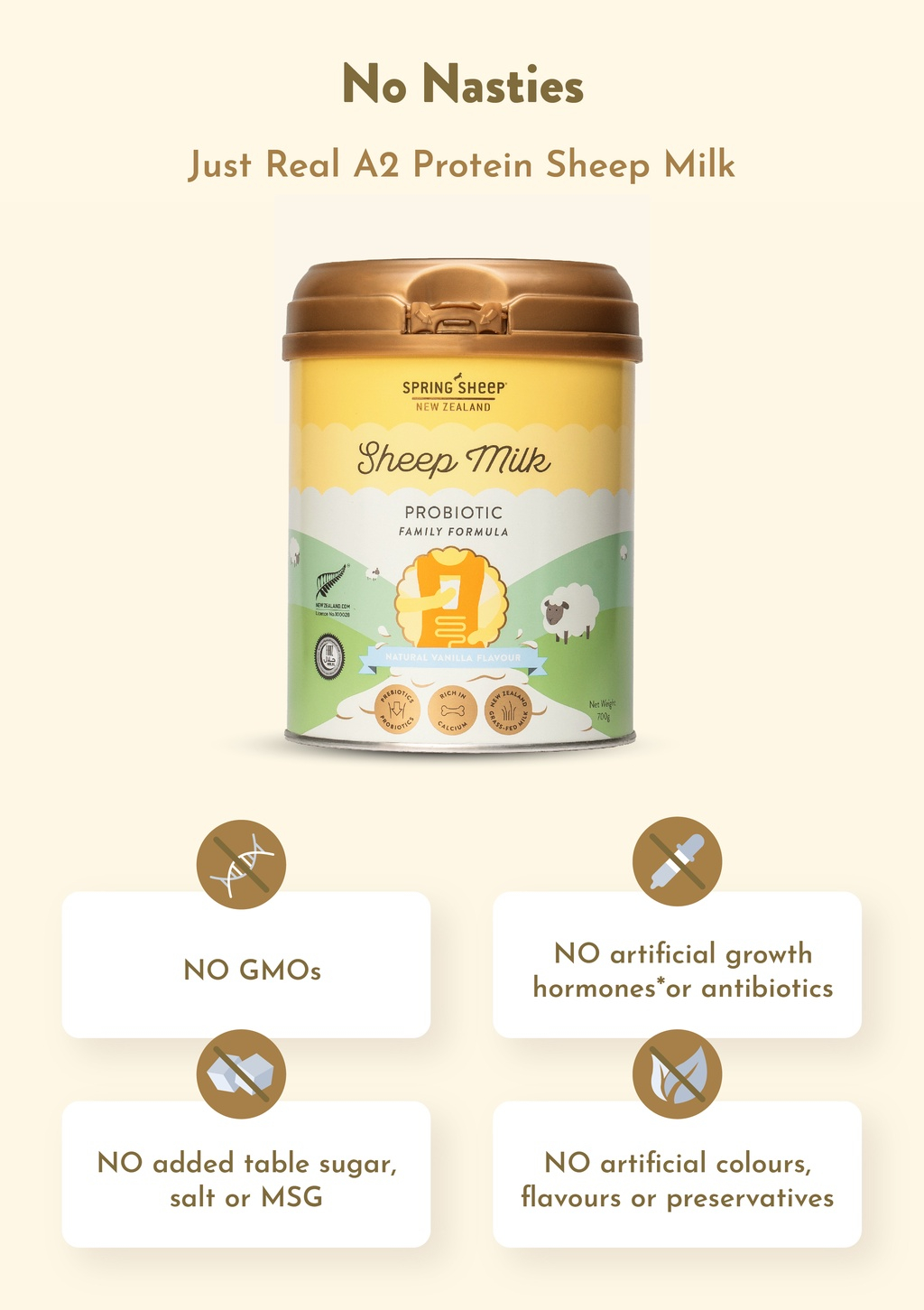 Spring Sheep Premium Sheep Milk Probiotic Family Formula 700g (EXP: 30 ...