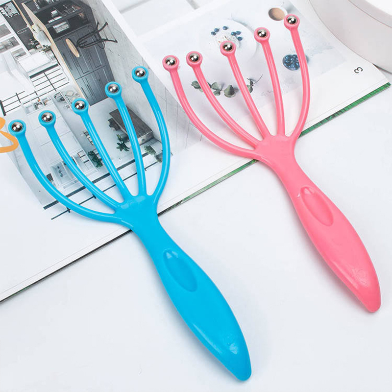 𝐄𝐋𝐈𝐌𝐈𝐍𝐀𝐓𝐄 𝐍𝐄𝐑𝐕𝐎𝐔𝐒 5 Claws Steel Ball Head Massager Scalp Deep Massage ...