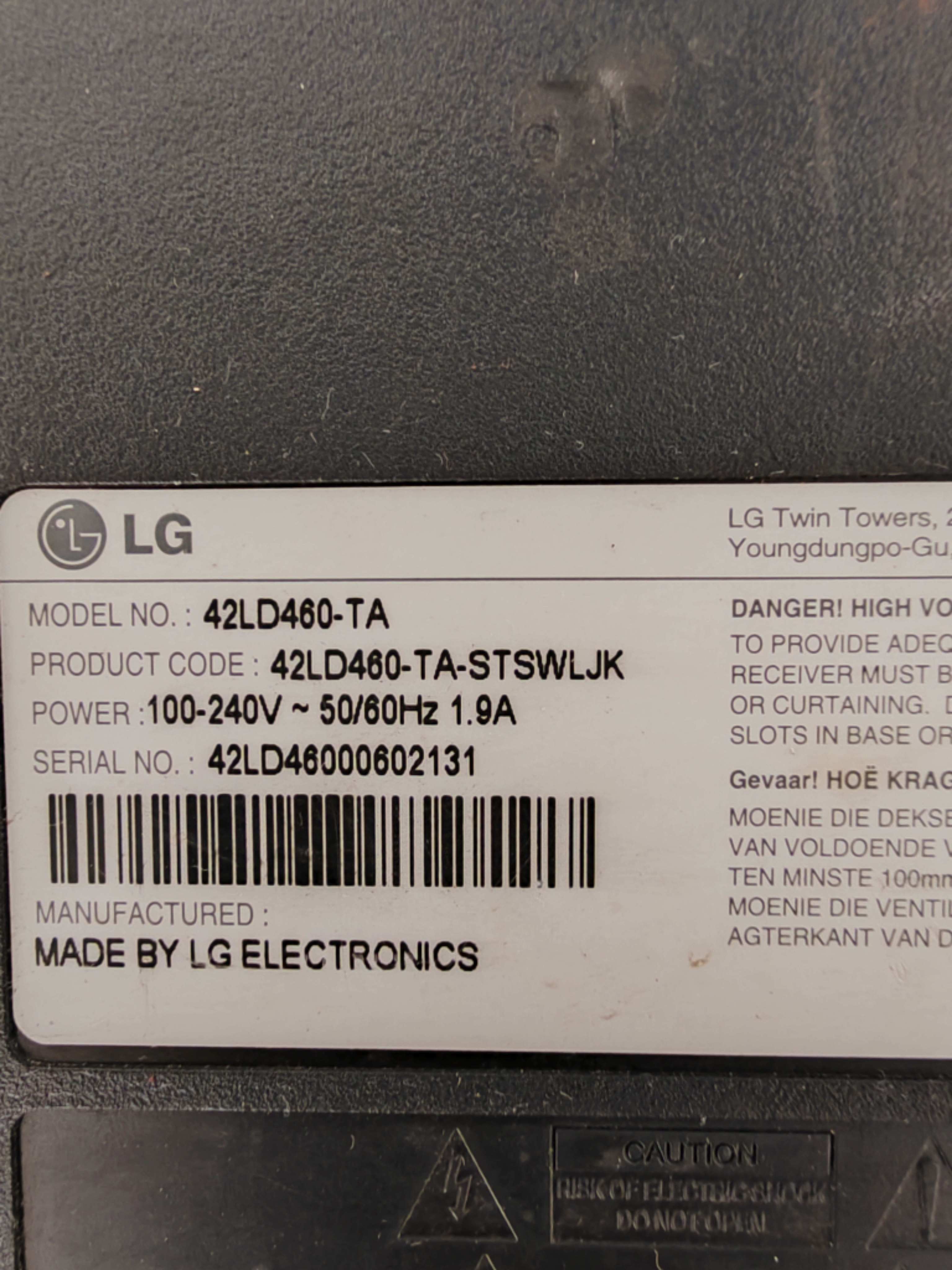 LG 42LD460-TA LCD TV POWER BOARD MAINBOARD | Shopee Malaysia