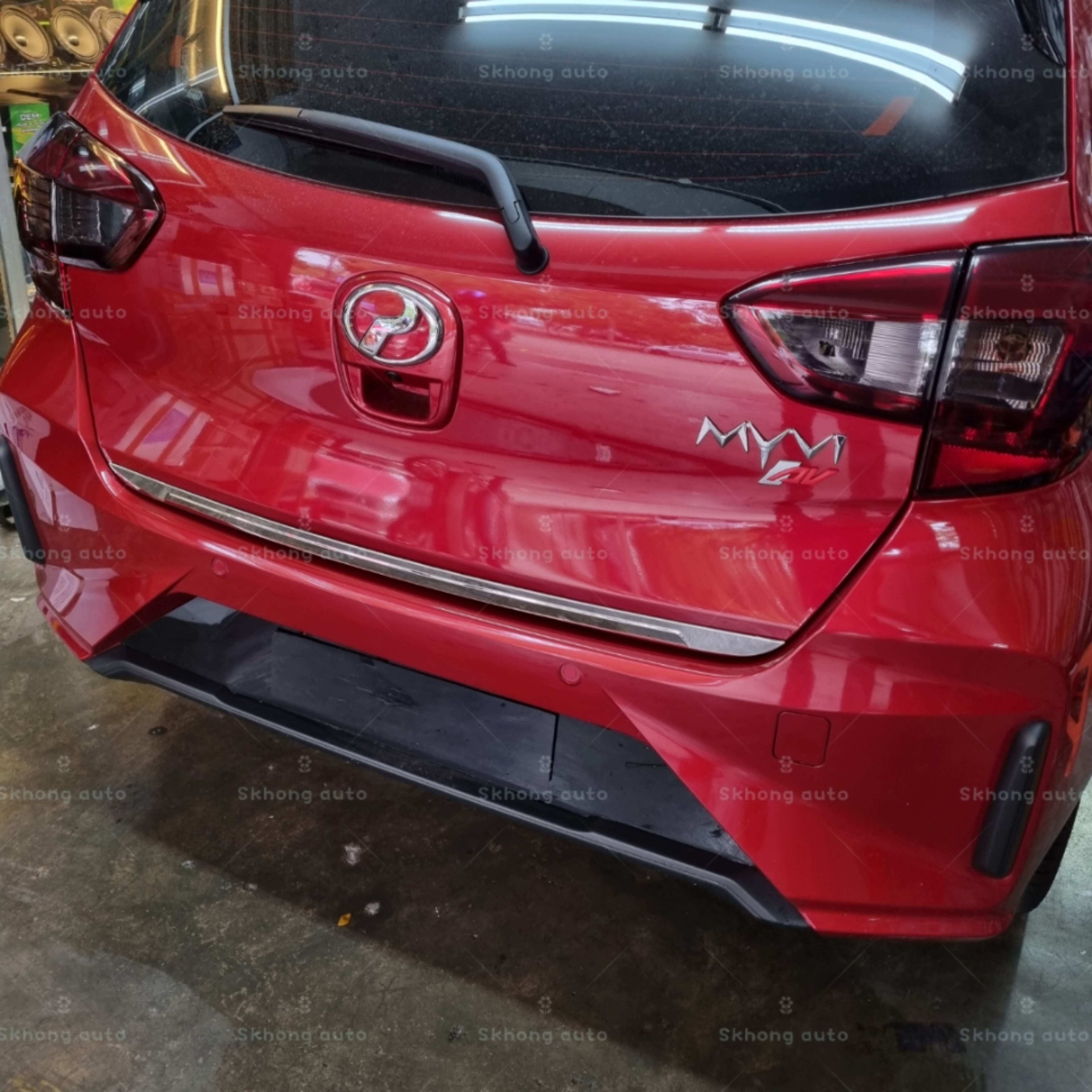 Perodua Myvi gen3 gm3 stainless steel tail gate trim garnish ...