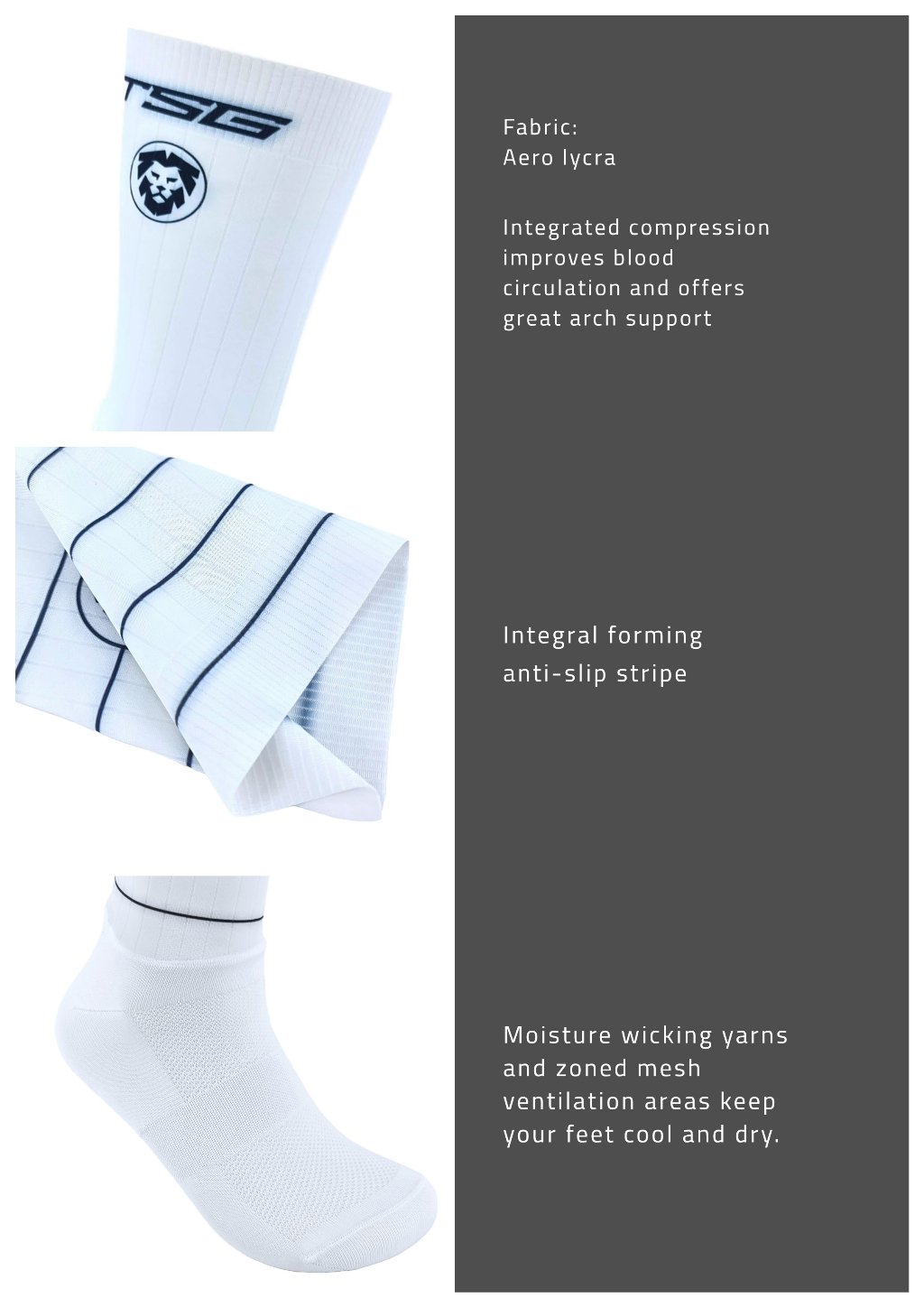 🔥Ready Stock🔥Authentic iSports Aero Speed Cycling Compression Socks ...