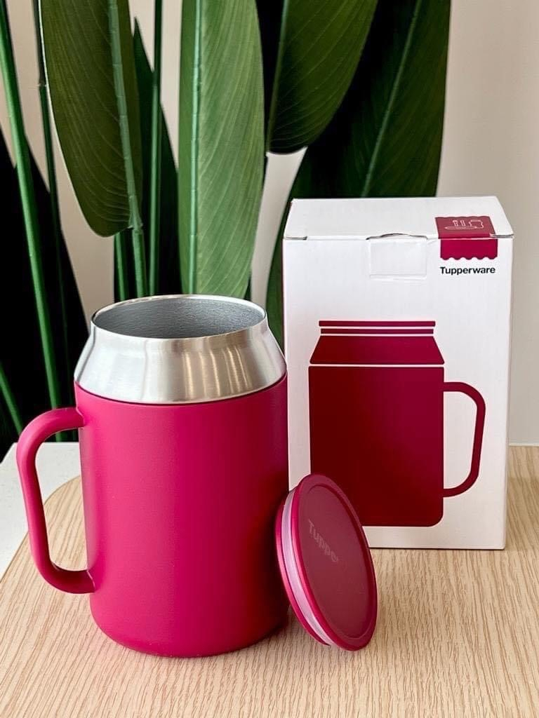 Tupperware Insulated Mug 400ml/ Coffee Mug/ Office Mug/ Flask thermal ...