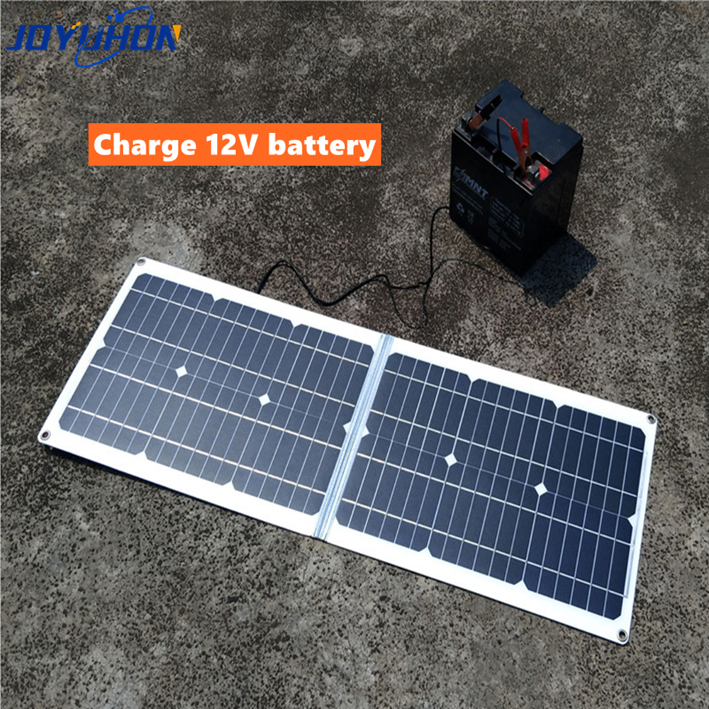 JOYUHON 80W 12V Solar Panel power station High conversion single ...