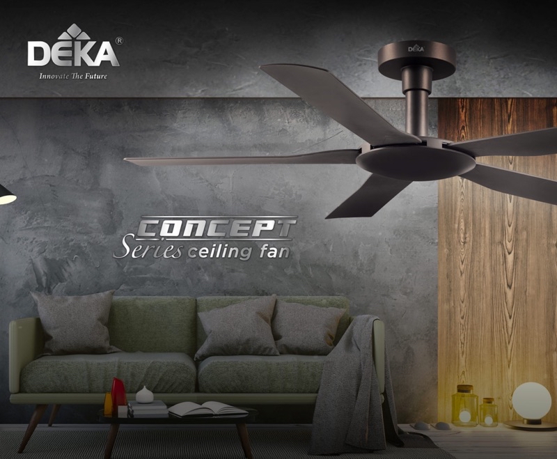Deka Concept 1 Ceiling Fan 5 Blade with Remote Control (56”) CONCEPT1 ...