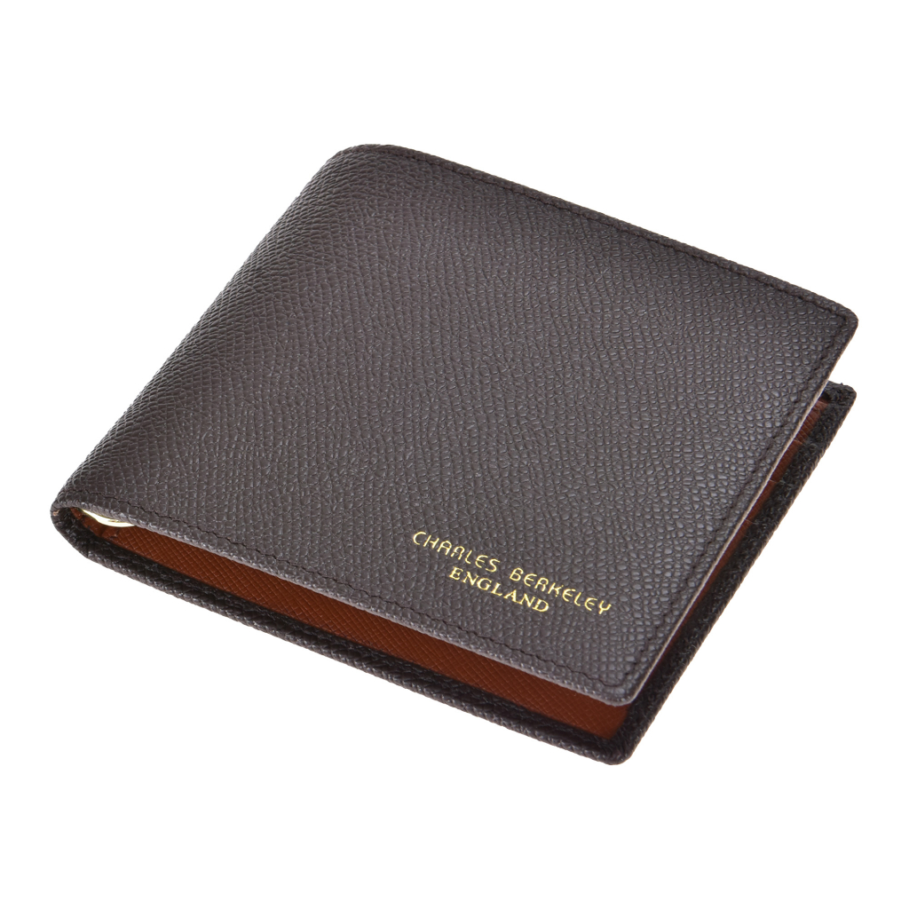 Charles Berkeley MILES Men's Wallet with Money Clipper Saffiano Leather ...