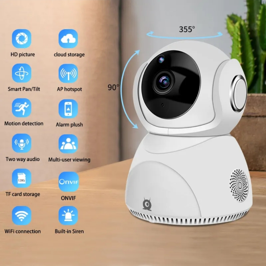 V380 PRO 5MP Ultra HD Indoor PTZ Snowman Wireless Wifi CCTV Smart IP ...