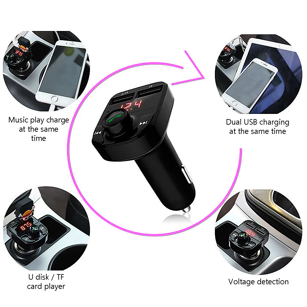 𝗠𝗨𝗟𝗧𝗜𝗙𝗨𝗡𝗖𝗧𝗜𝗢𝗡 Wireless Car MP3 Player Bluetooth Car Radio Kereta ...