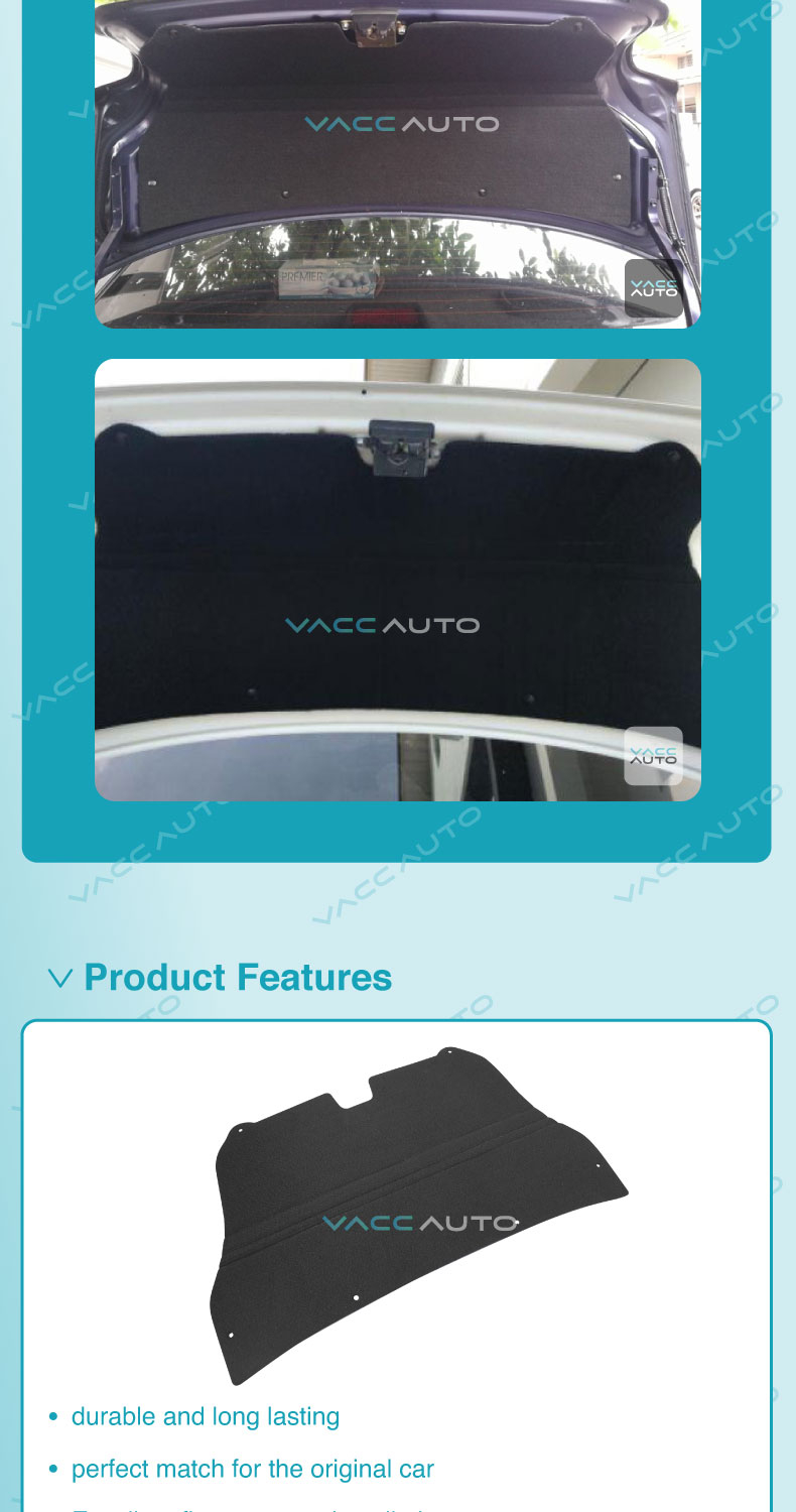 Toyota Vios (1st Gen) Rear Bonnet Cover Rear Boot Cover Protector ...