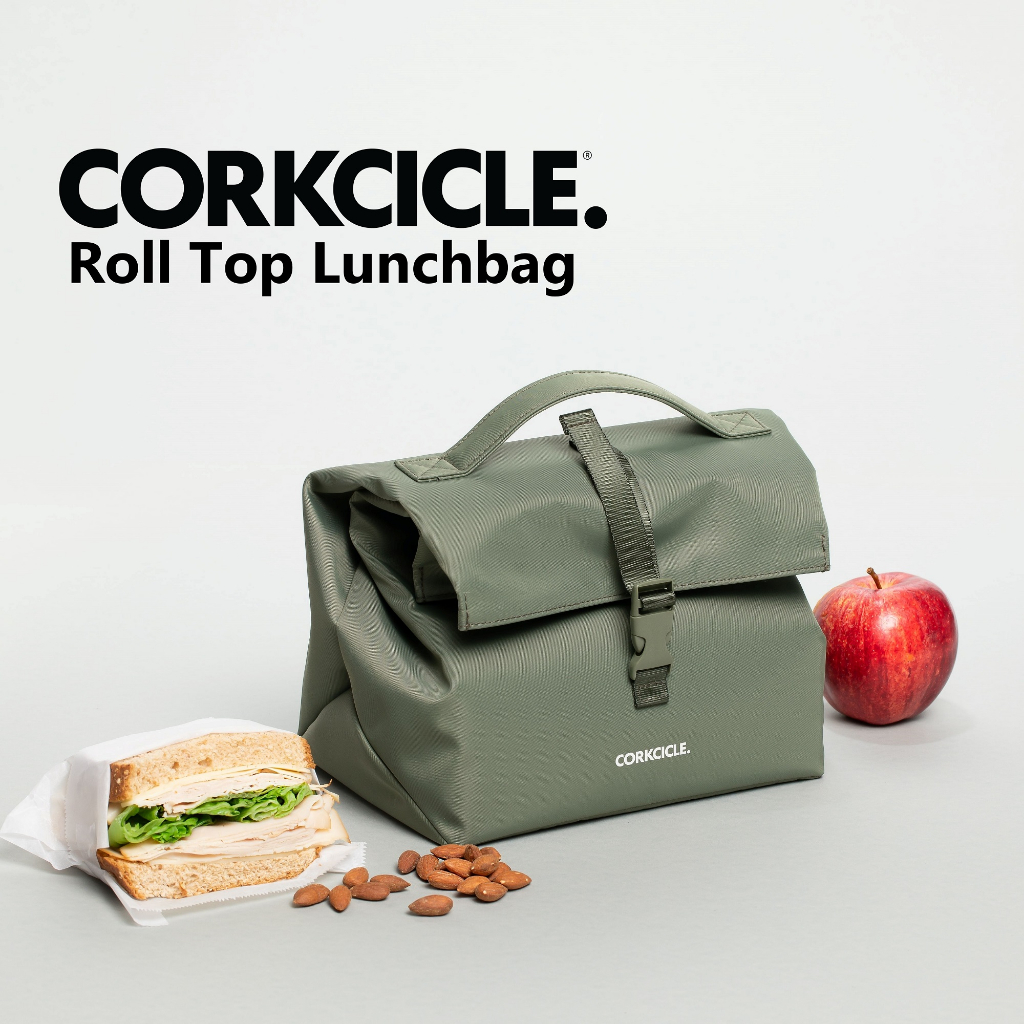 Corkcicle Premium Insulated Cooler Bag Nona Roll-Top Lunch Bag Stylish ...