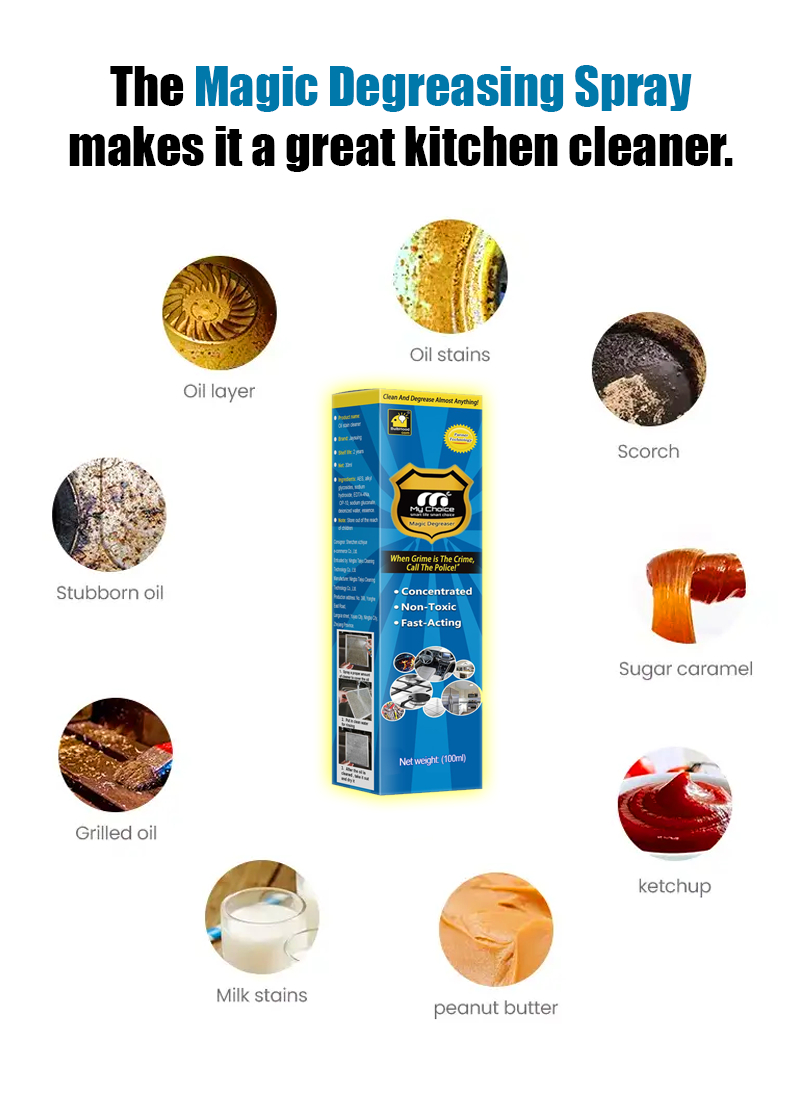 100ml Magic Degreaser Cleaner Spray Pan Rust Remover Stove Stain Dirt ...
