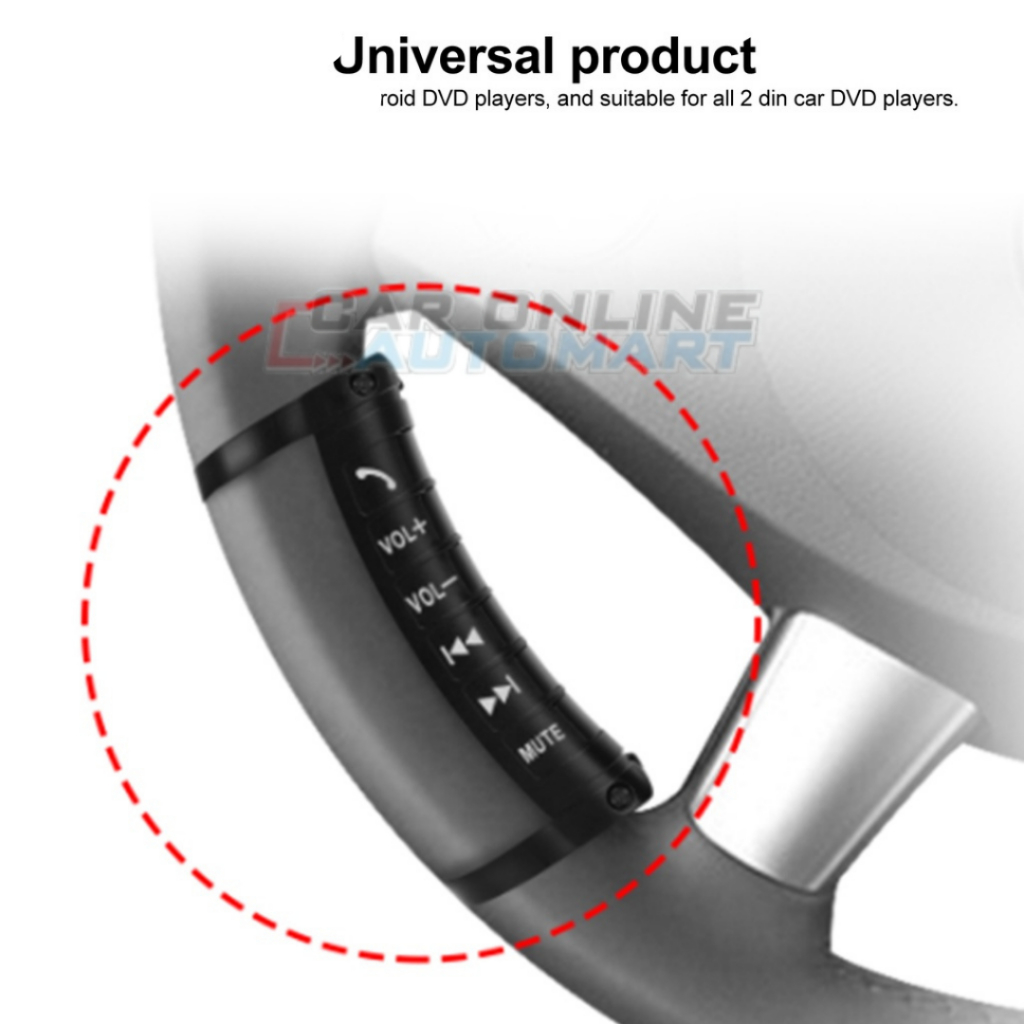 Car Steering Wheel Remote Controls 2 DIN Car Android MP5 DVD Player ...