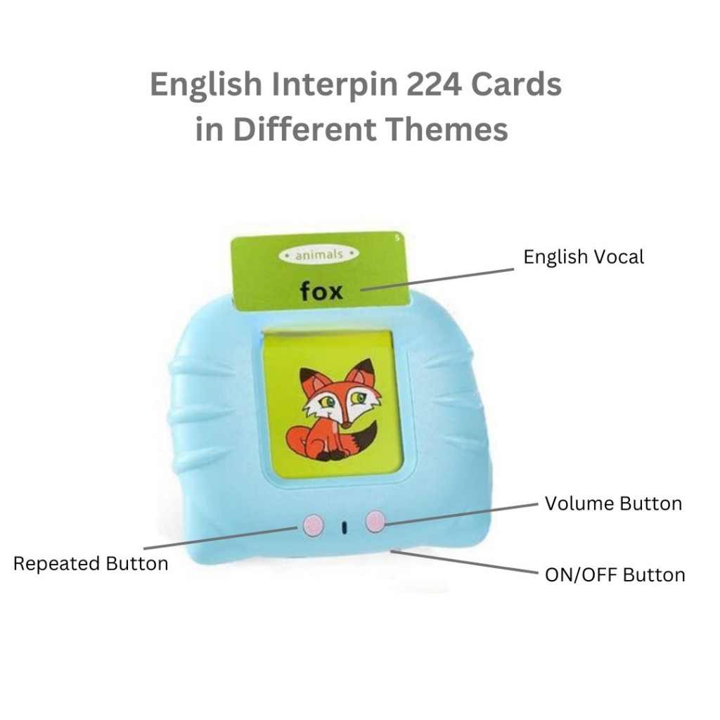 Early Education Learning Toys Flash Cards Reader Gift For Kids | Shopee ...