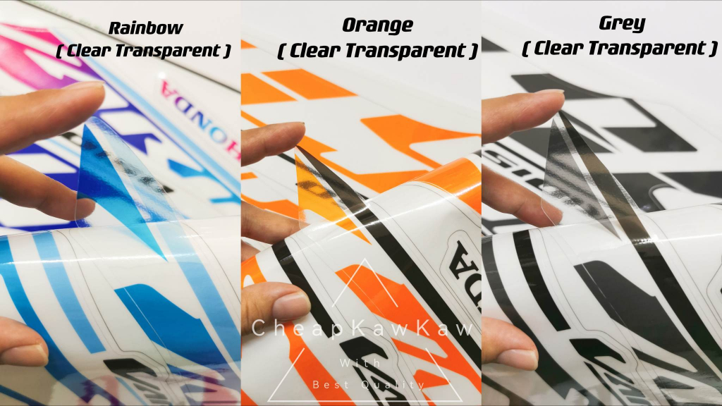 VARIO 150 Custom Clear Transparent Body Cover Set Stripe Sticker ...