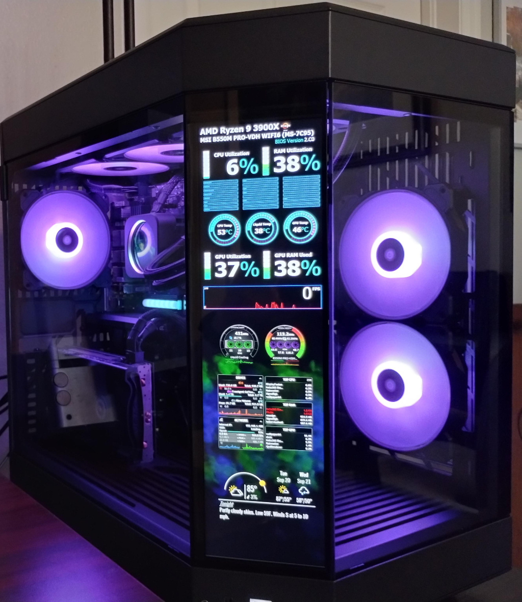 HYTE Y60 LCD Mod Backplate Bracket LCD Diy Kit For Hyte Y60 PC Desktop Casing (CS-HYTE-Y60LCD ...