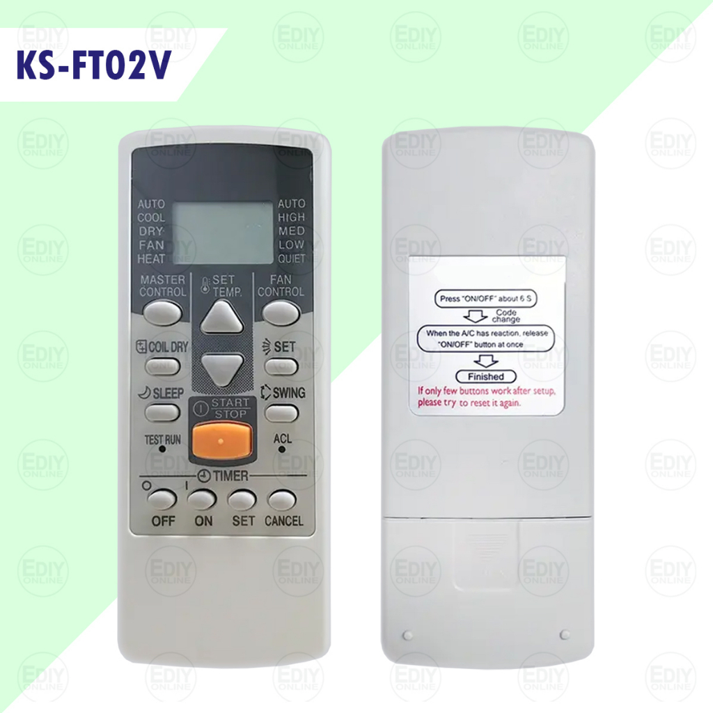 UNIVERSAL MULTI REPLACEMENT REMOTE CONTROL FOR FUJITSU AIR CONDITIONER ...