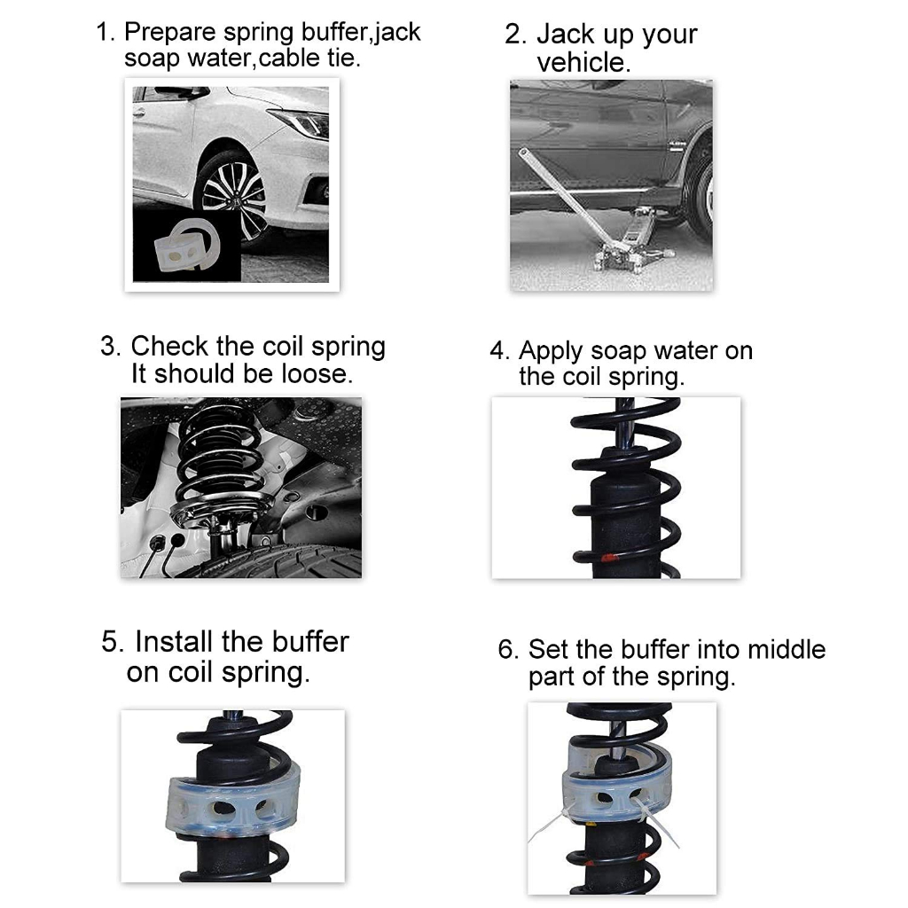 2PCS AMT Transparent Silicone Buffer spring untuk spring kereta keras ...