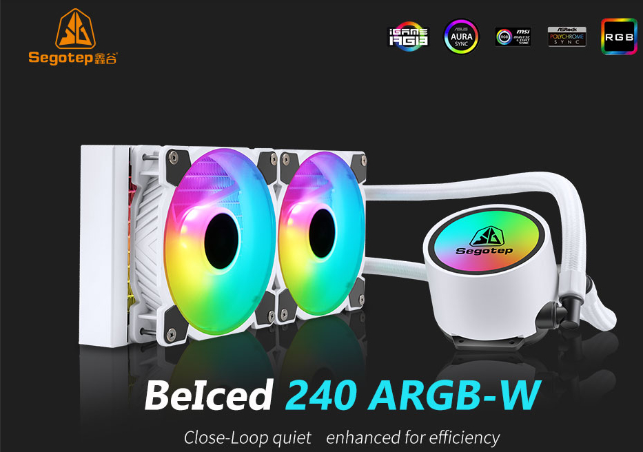 SEGOTEP BEICED ARGB AIO LIQUID COOLER 240MM / 360MM ( BLACK / WHITE ...