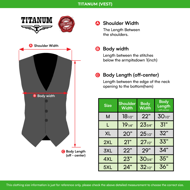 TITANUM Big and Tall Men's Combinations Stripes Vest Coat TIM7004 Plus ...
