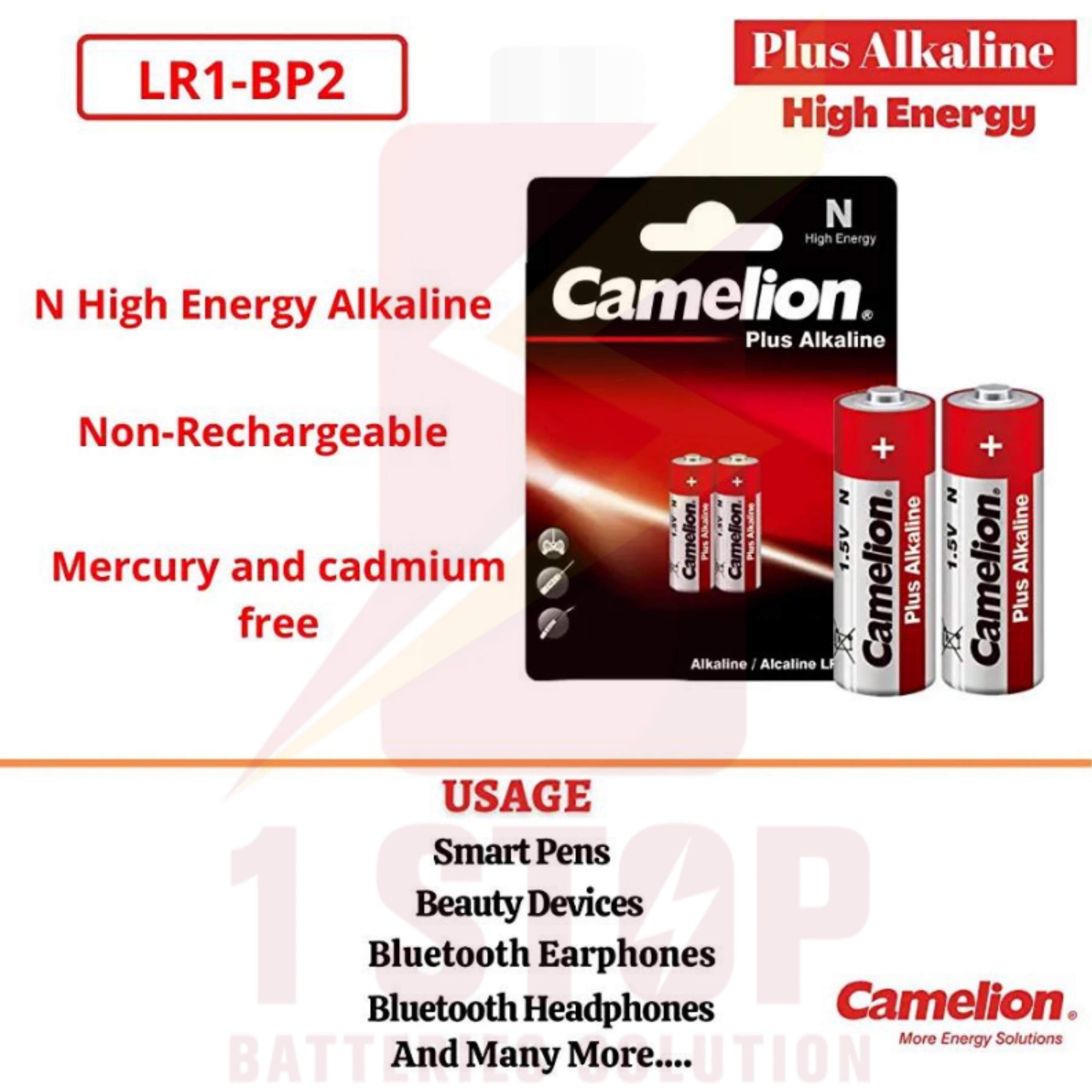 Camelion Size N / E90 / LR1 Plus Alkaline Battery 1.5V, High Energy ...