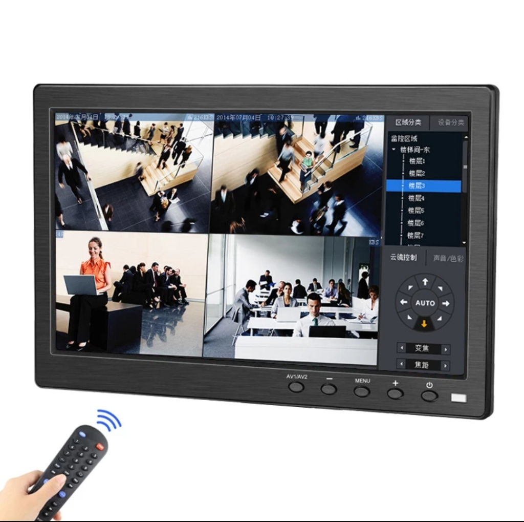 10.6” /10.1" Portable HD Color TV Monitor / Mini TV with HDMI/VGA/AV ...