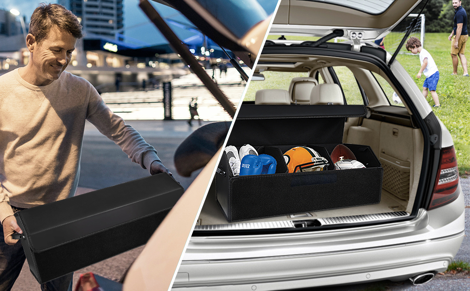 AUTOP Car Trunk Storage Multipurpose Collapsible Organizer Car Trunk ...