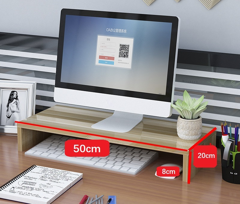 Monitor Screen Shelf Computer Monitor Stand Keyboard Storage Tray Rack ...