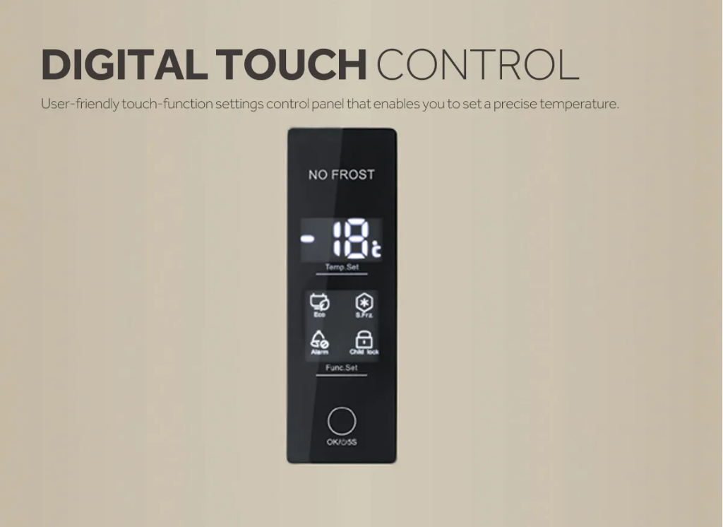 Haier Upright Freezer Digital Touch Control Frost Free BD-248WL BD ...