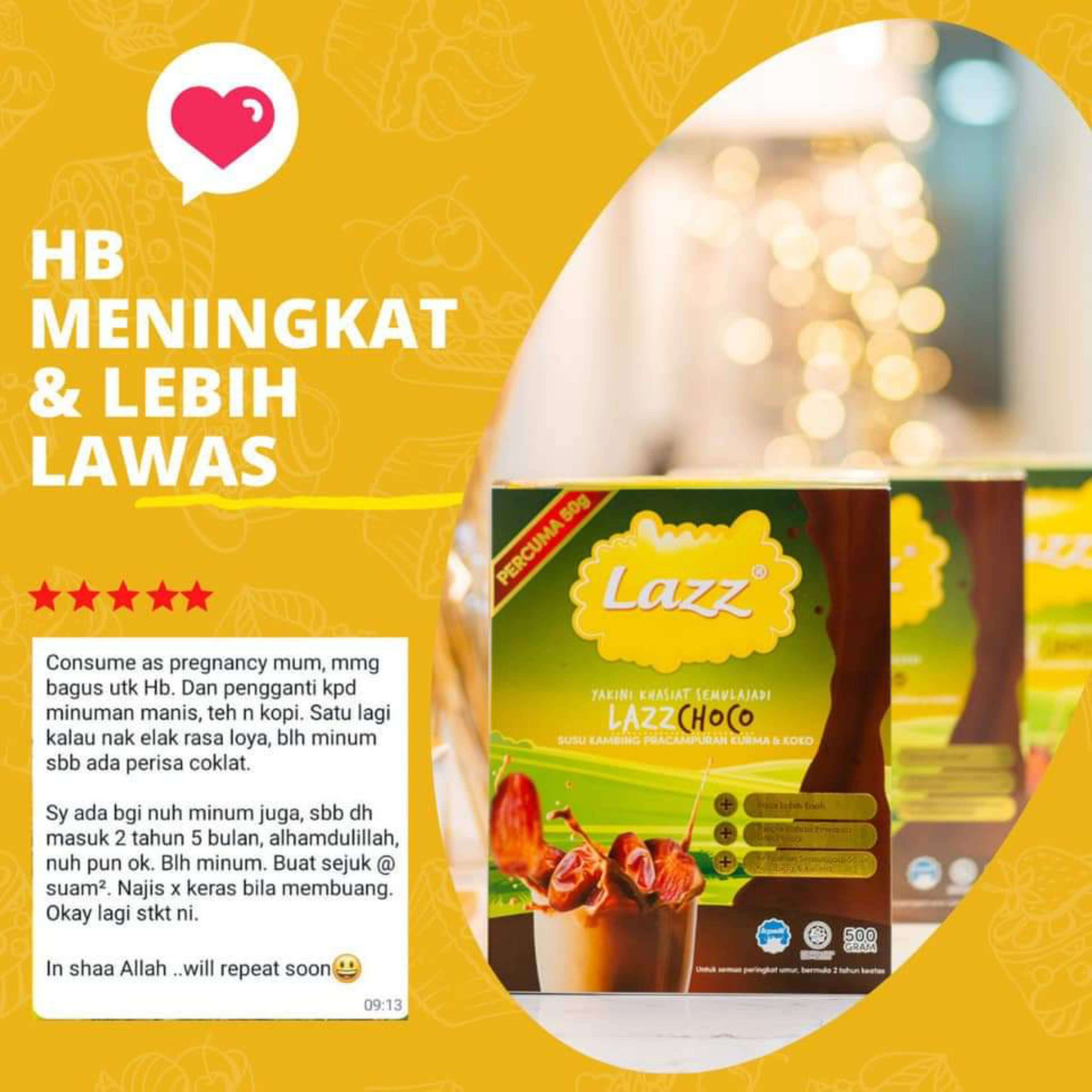 LAZZ SUSU KAMBING DELUXE 25G x 20 SACHET ORIGINAL HQ MATERNITY MILK ...