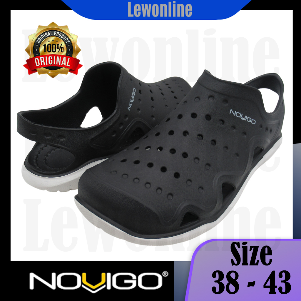 Novigo® Lucca Dual Density Unisex EVA Sandal M1520BK | Shopee Malaysia