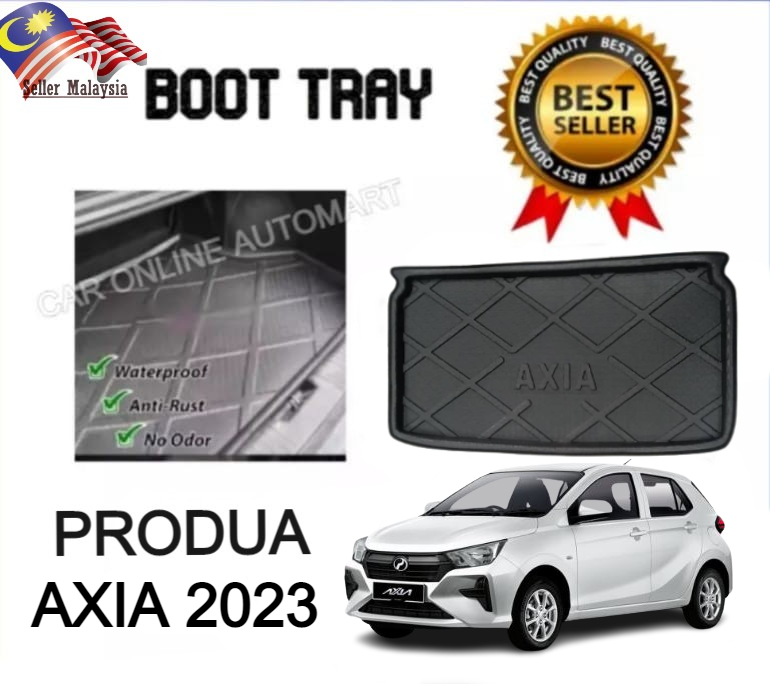 For PERODUA AXIA 2023 EVA Copolymer Car Boot Tray Trunk Tray Luggage ...