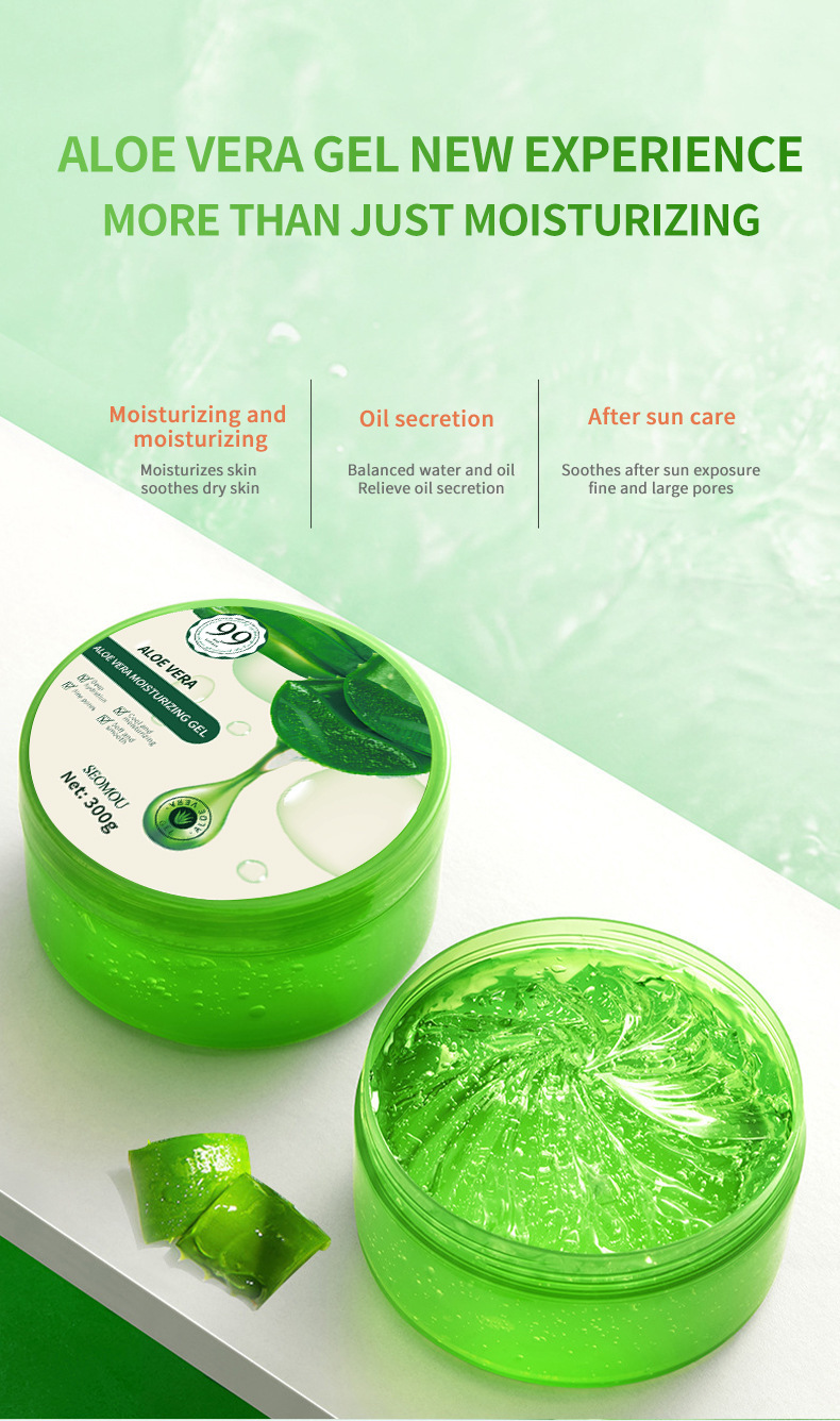 Aloe Vera Gel 300ml Natural Face Creams Moisturizer Acne Treatment For