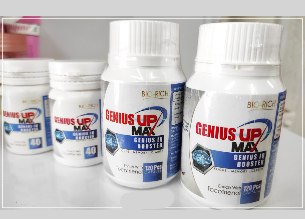 BIORICH GENIUS UP MAX IQ BOOSTER (TABLET) 120 Tablet supplement minda ...
