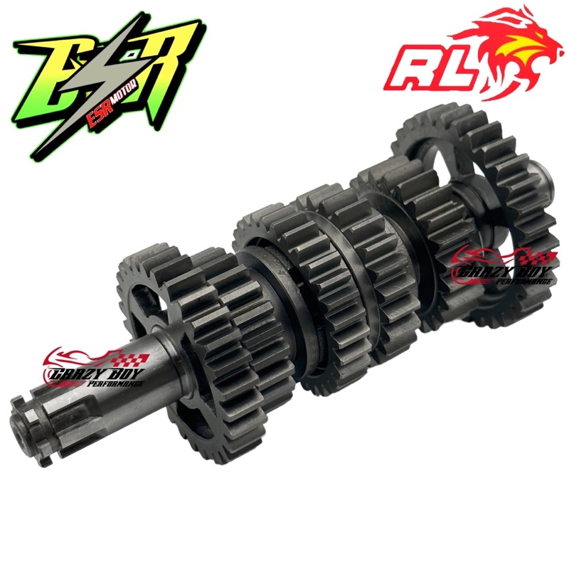 RED LEO 100% ORIGINAL GEAR BOX 6 SPEED Y15 Y15ZR Y16ZR LC135 5S LC5s FULL SET GEARBOX 6SPEED RED ...