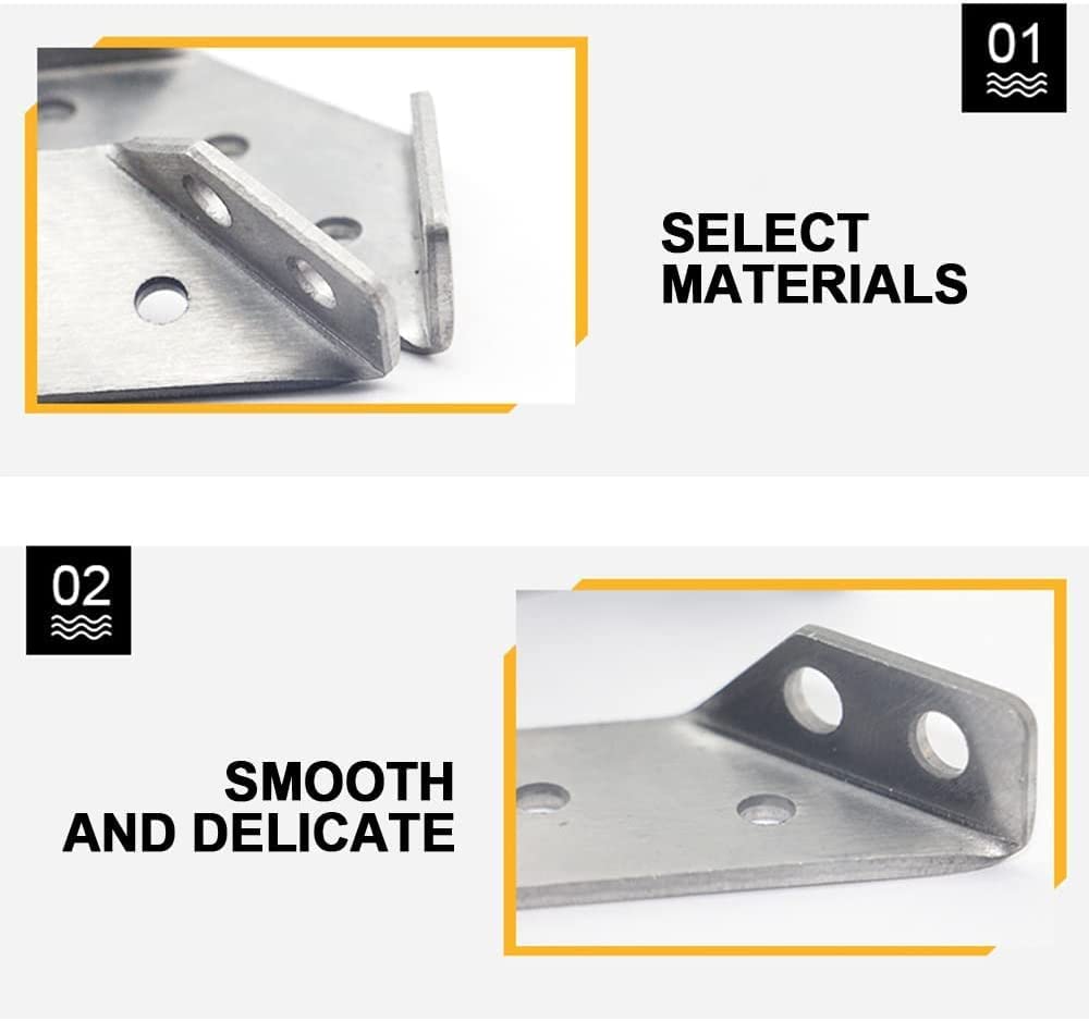 Stainless Steel Furniture Corner Connector Angle Fasteners Connector ...