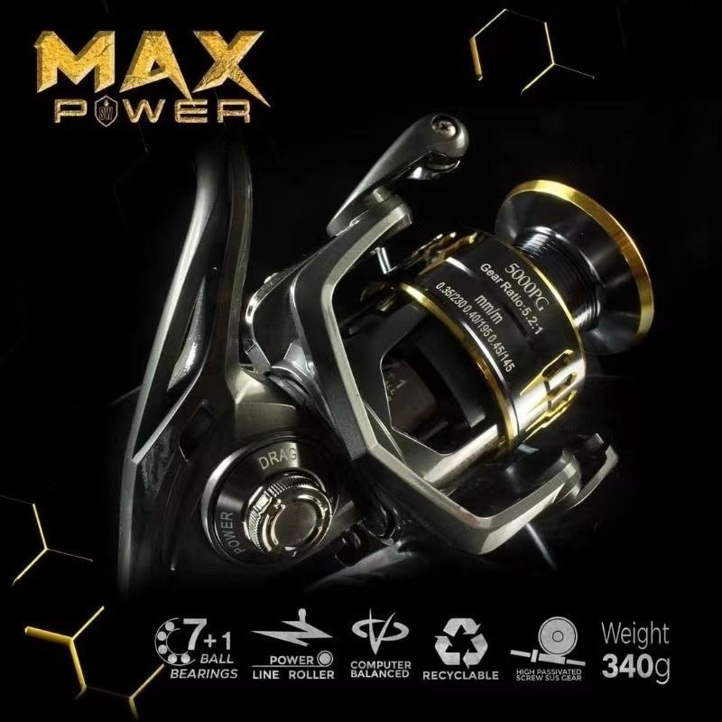 GTECH MAX POWER SW SPINNING REEL / G-TECH MAX POWER SW / G TECH MAX ...