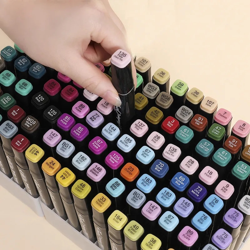 262 Colour Touch Double Headed Oily Marker Set Sketch Drawing Graffiti ...