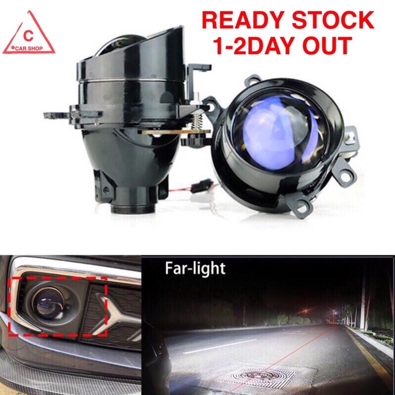 3.0 Inch Fog Light Projector Lens BLUE Bi-Xenon HID Fog Lamp for ...