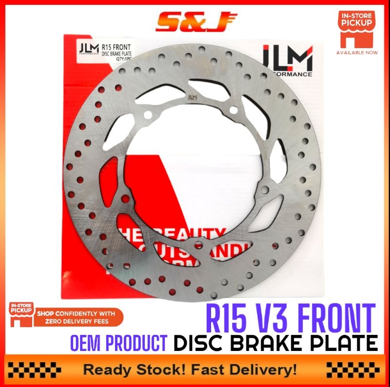 YAMAHA MT15 R15 V3 FRONT & REAR DISC PLATE PIRING DISK DEPAN BELAKANG ...