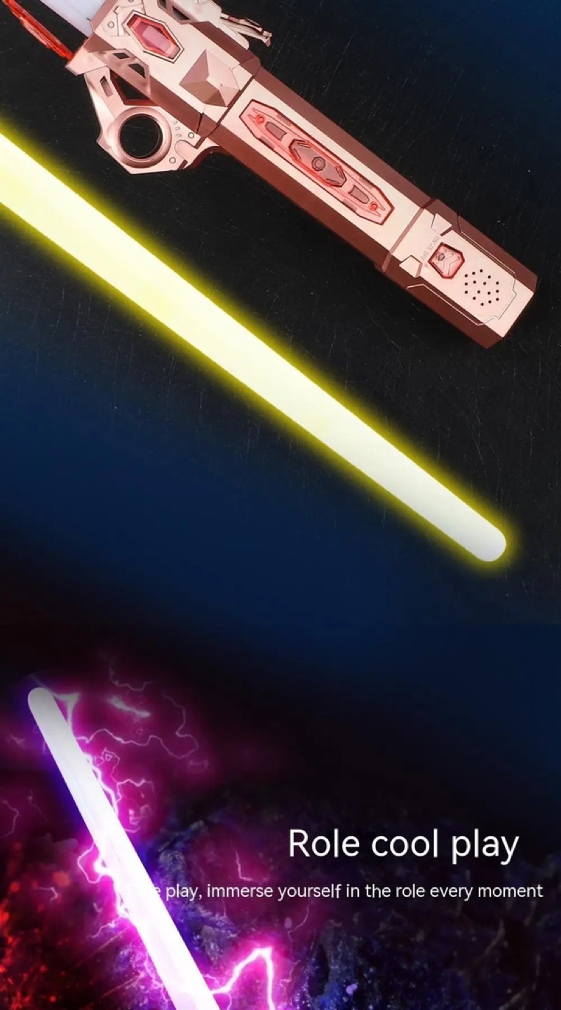[RECHARGEABLE]FEO Lightsaber Laser Sword Finger Spin RGB Light Saber ...