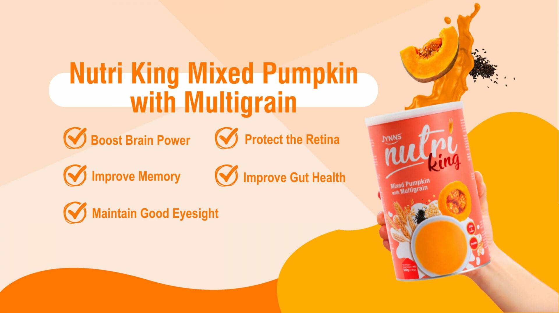 [NOT FOR SALE] JYNNS Nutri King Mixed Pumpkin With Multigrain (EXP 19 Dec) 金氏Nutri King南瓜谷粮王 ...