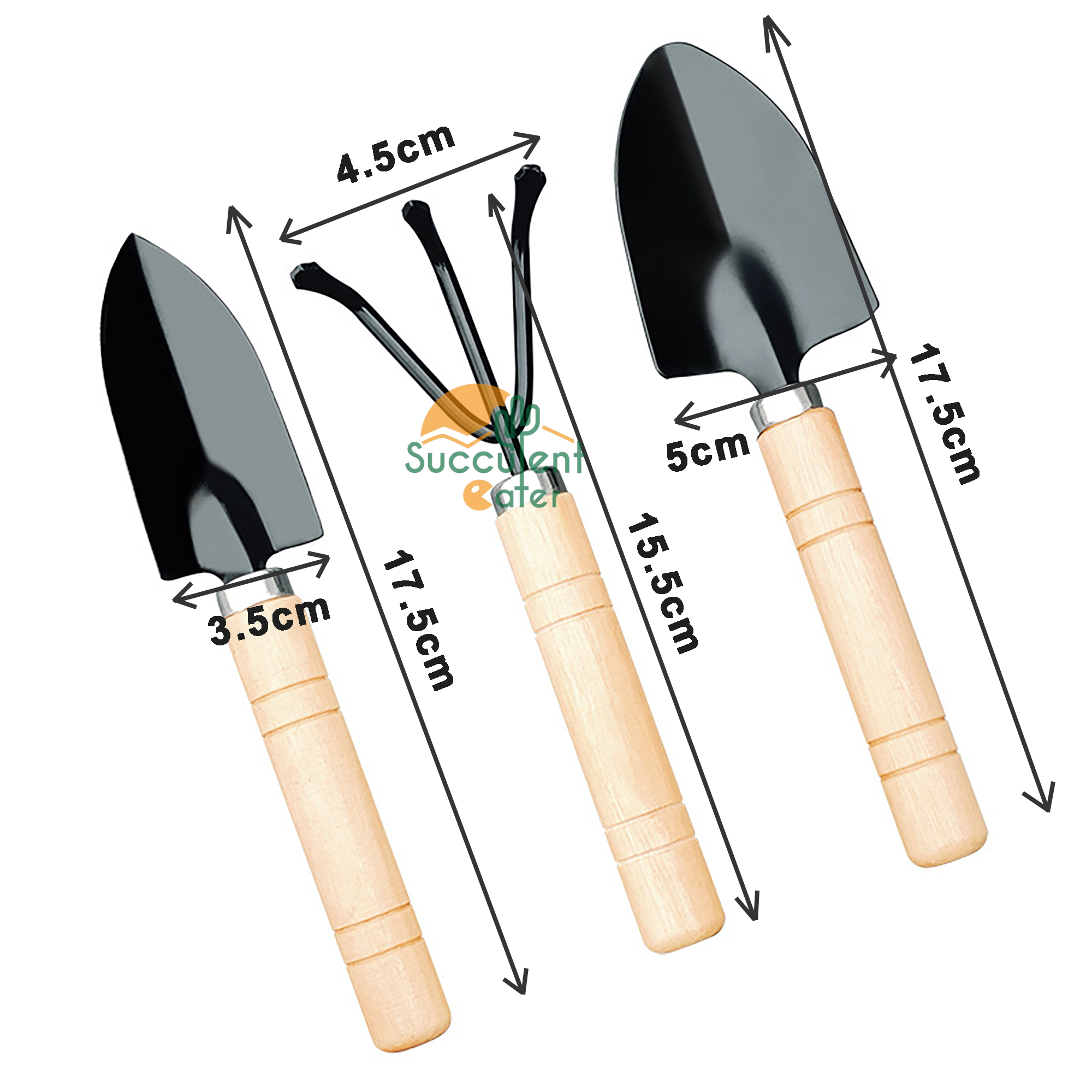 3 in 1 Gardening Plant Tools Set Garden Spade Shovel Rake Peralatan ...