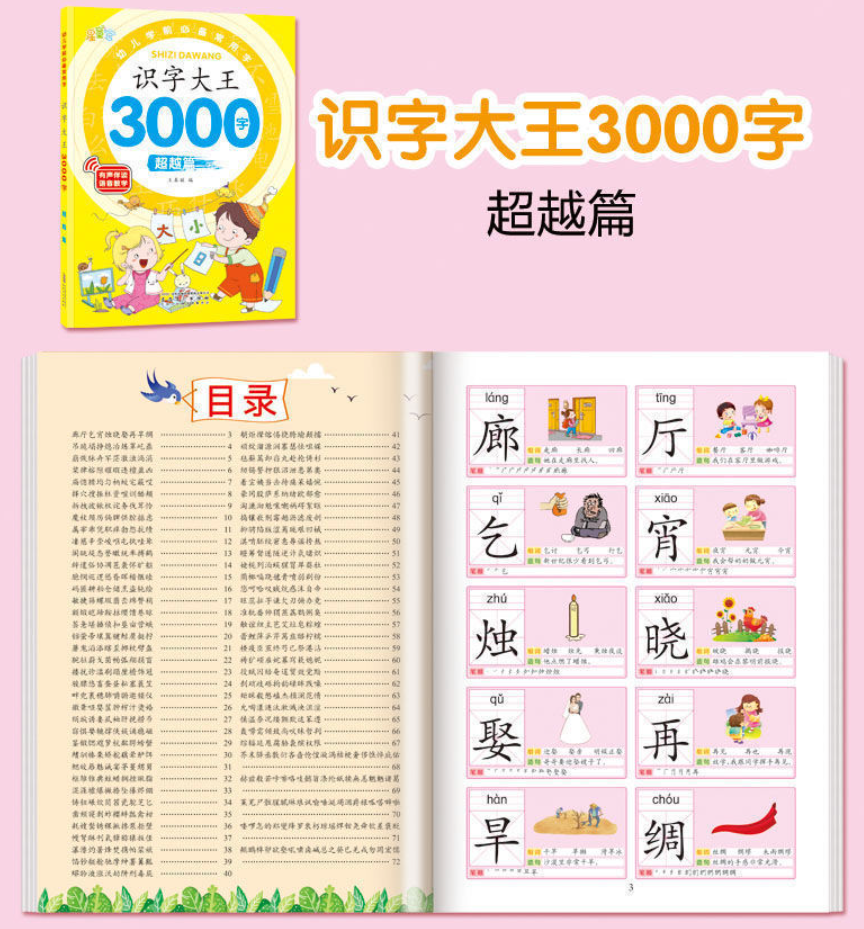 4Pcs Book Set 3000 Word Learning Chinese Mandarin Books | Shopee Malaysia
