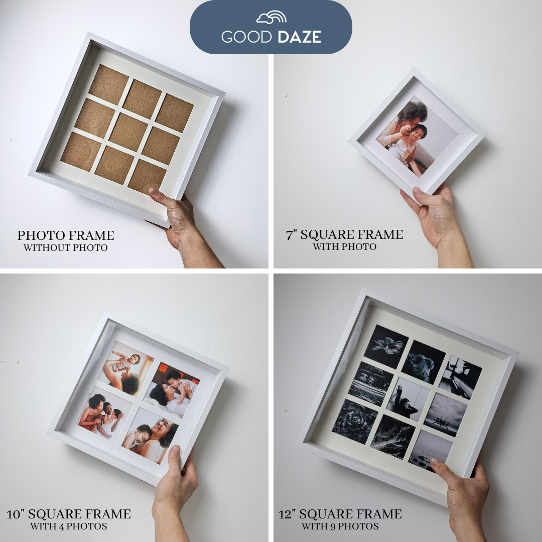 GOOD DAZE 3D Square Photo Frame Collage Photo Frame Custom Frame 九宫格相框 ...